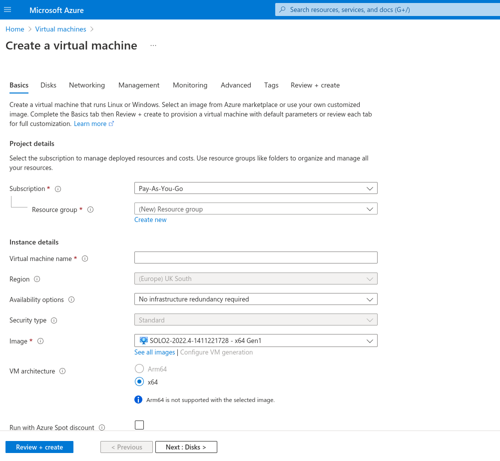 Jupyter Lab Standalone Azure - OpenFlightHPC