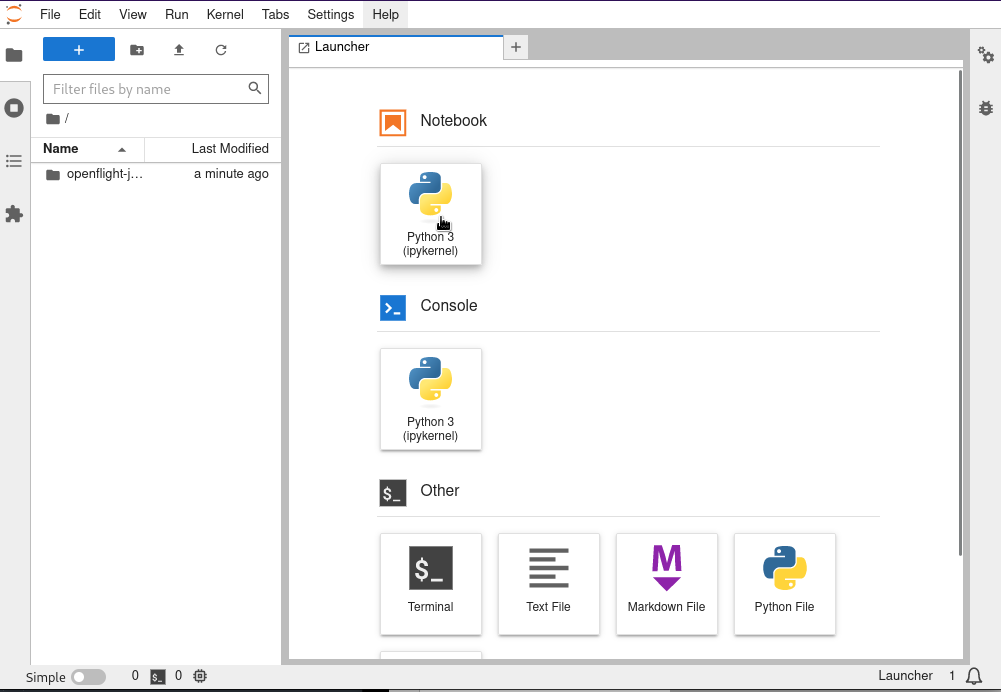Jupyter Lab Standalone AWS - OpenFlightHPC